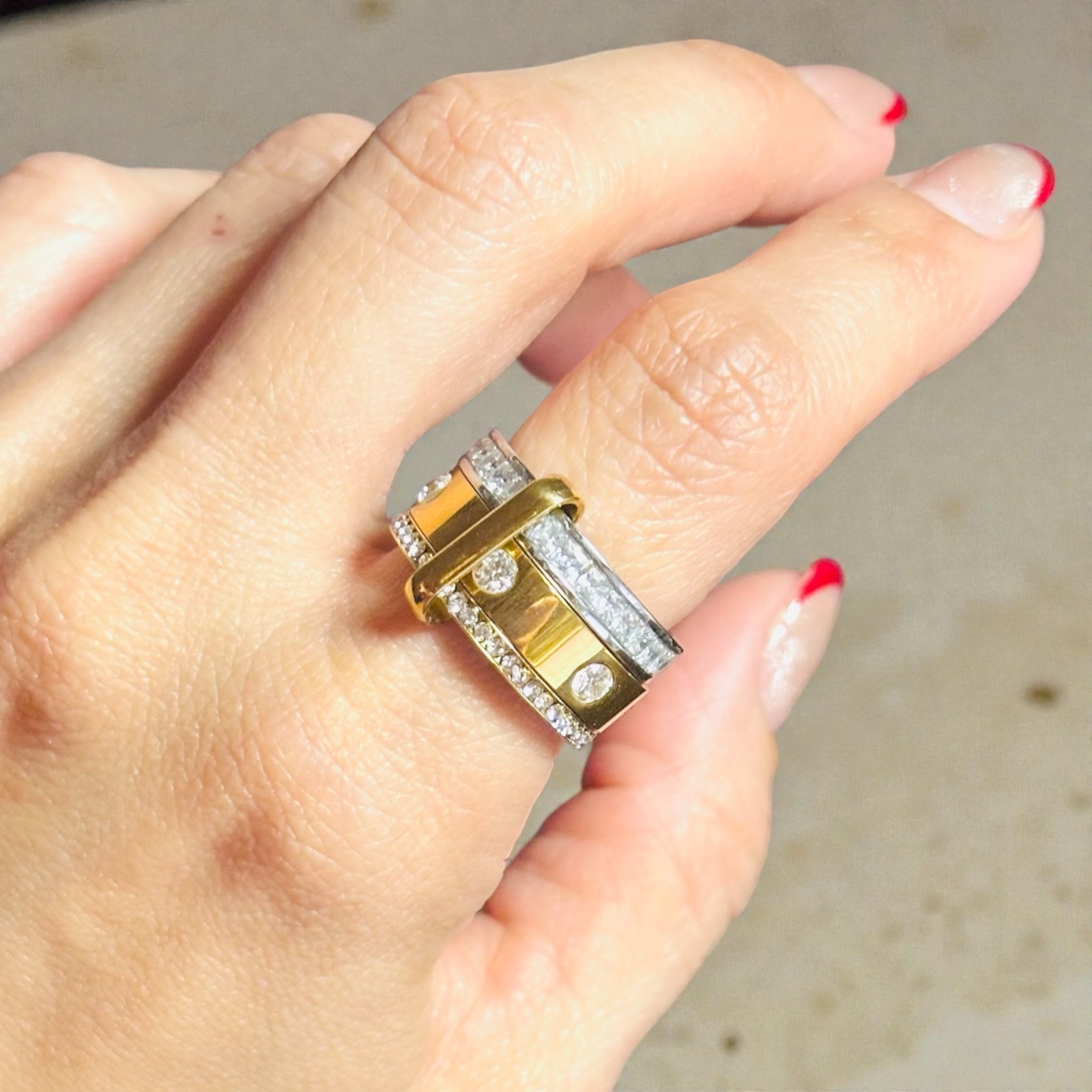 Multilayer Luxe Band Ring – Sparkle Jewelry by Ale